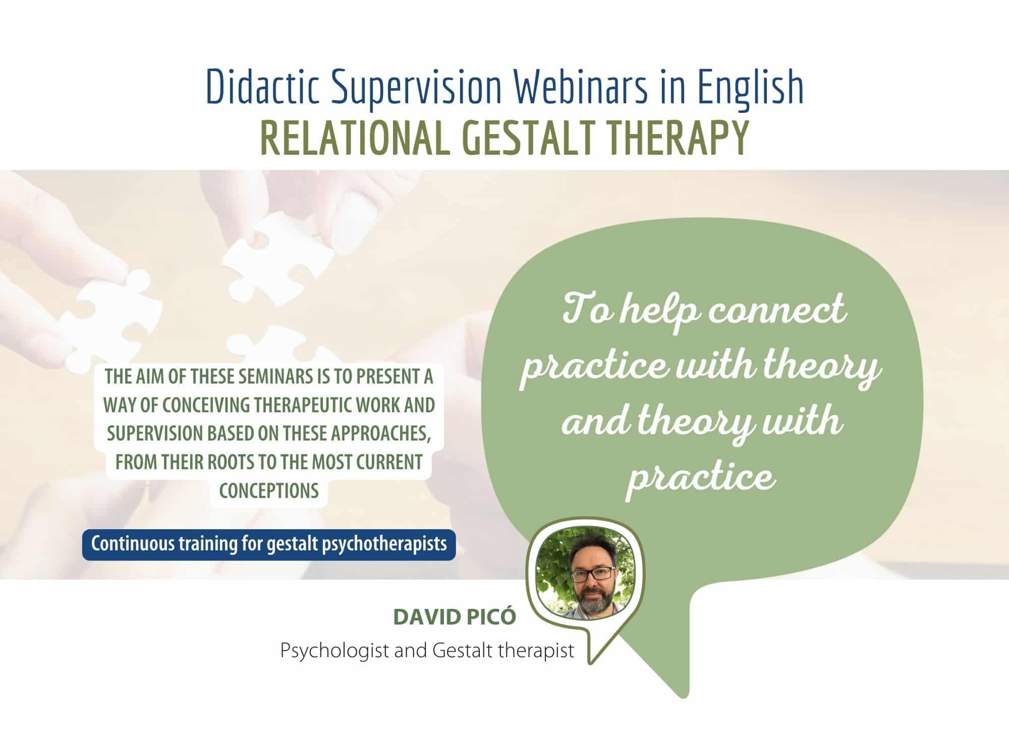 Online didactic supervision seminars with David Picó » Terapiados